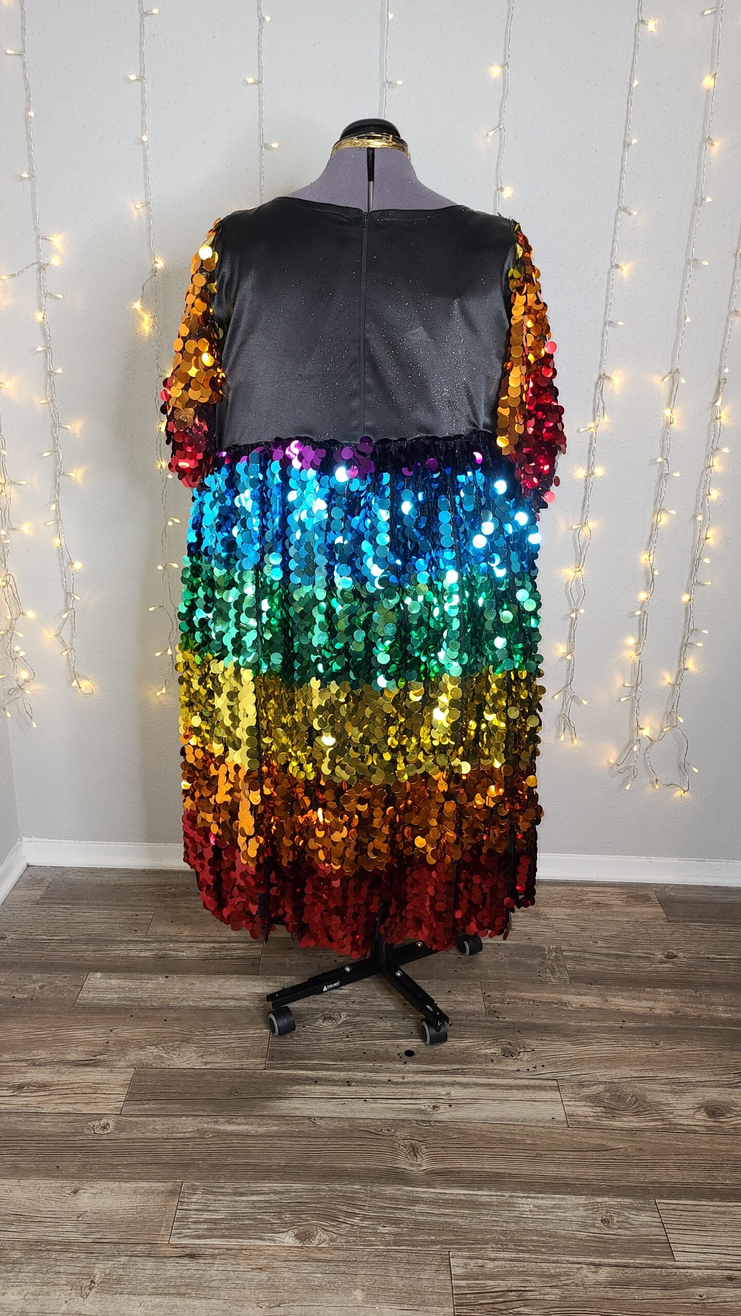 Plus Size Rainbow Sequin Dress | Christina Wells Designs